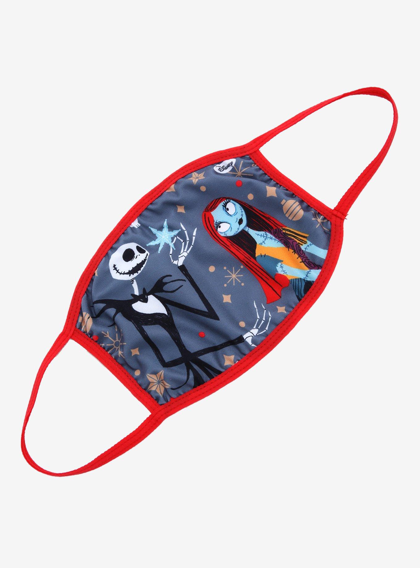 The Nightmare Before Christmas Holiday Jack & Sally Fashion Face Mask ...