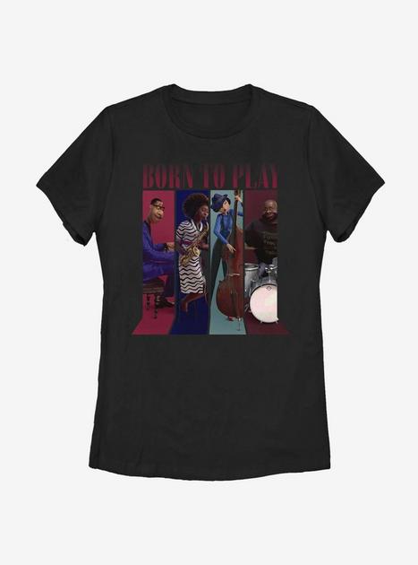 Disney Pixar Soul Half Note Band Womens T-Shirt - BLACK | BoxLunch