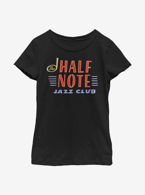 Disney Pixar Soul Half Note Neon Youth Girls T-Shirt - BLACK | BoxLunch