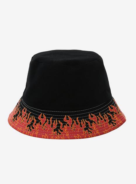 Flames Reversible Bucket Hat | Hot Topic