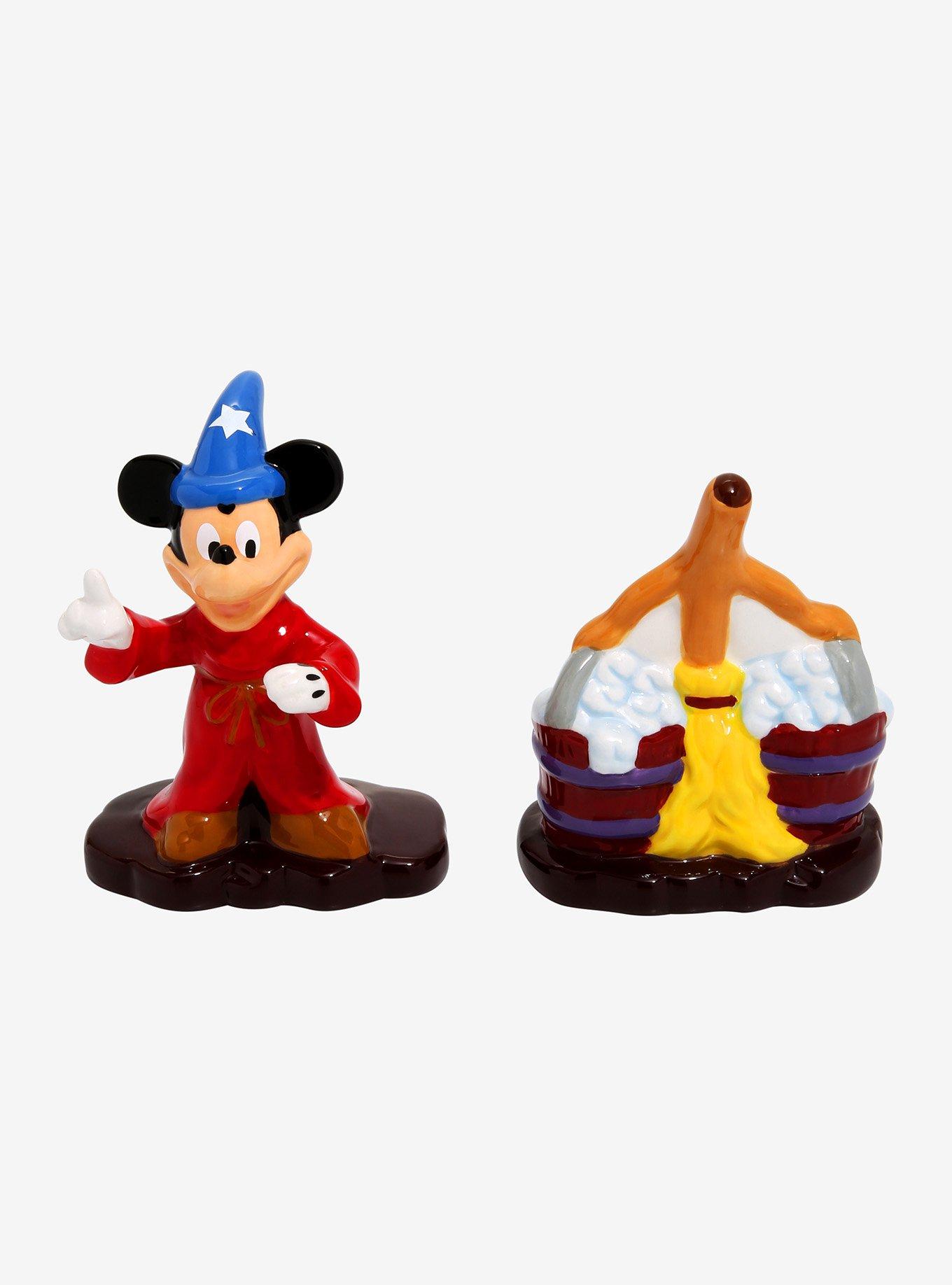 Disney Fantasia Sorcerer Mickey Mouse & Magic Broom Salt & Pepper ...