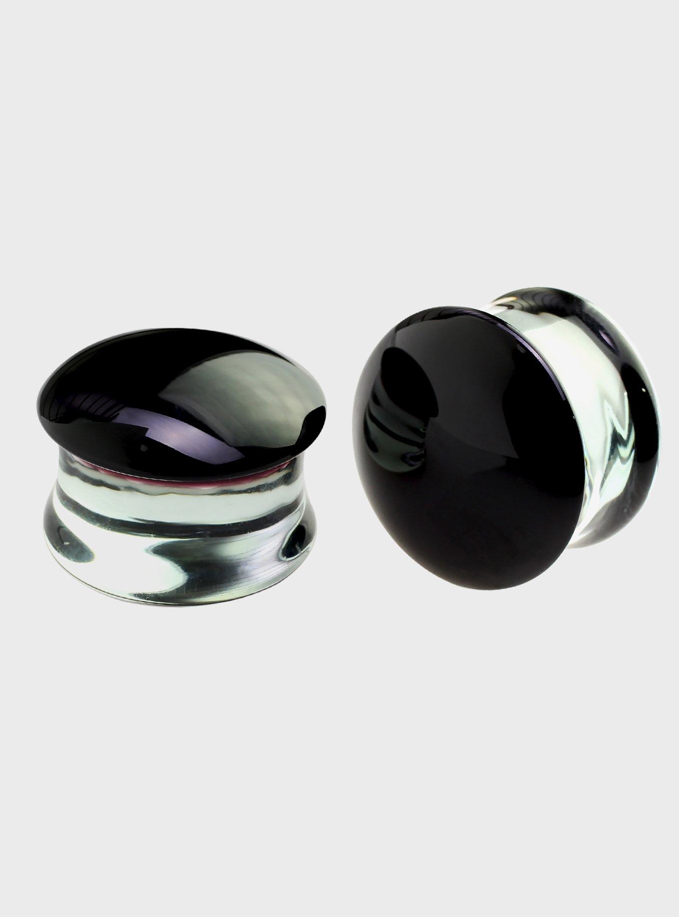 Glass Black Plug 2 Pack | Hot Topic