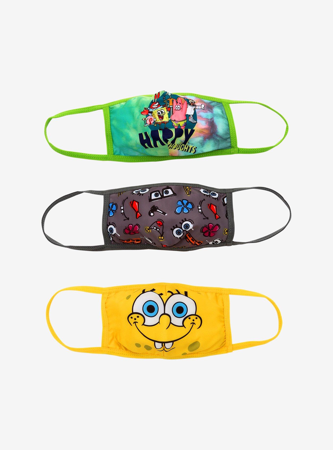 SpongeBob SquarePants Fashion Face Mask Set | Hot Topic