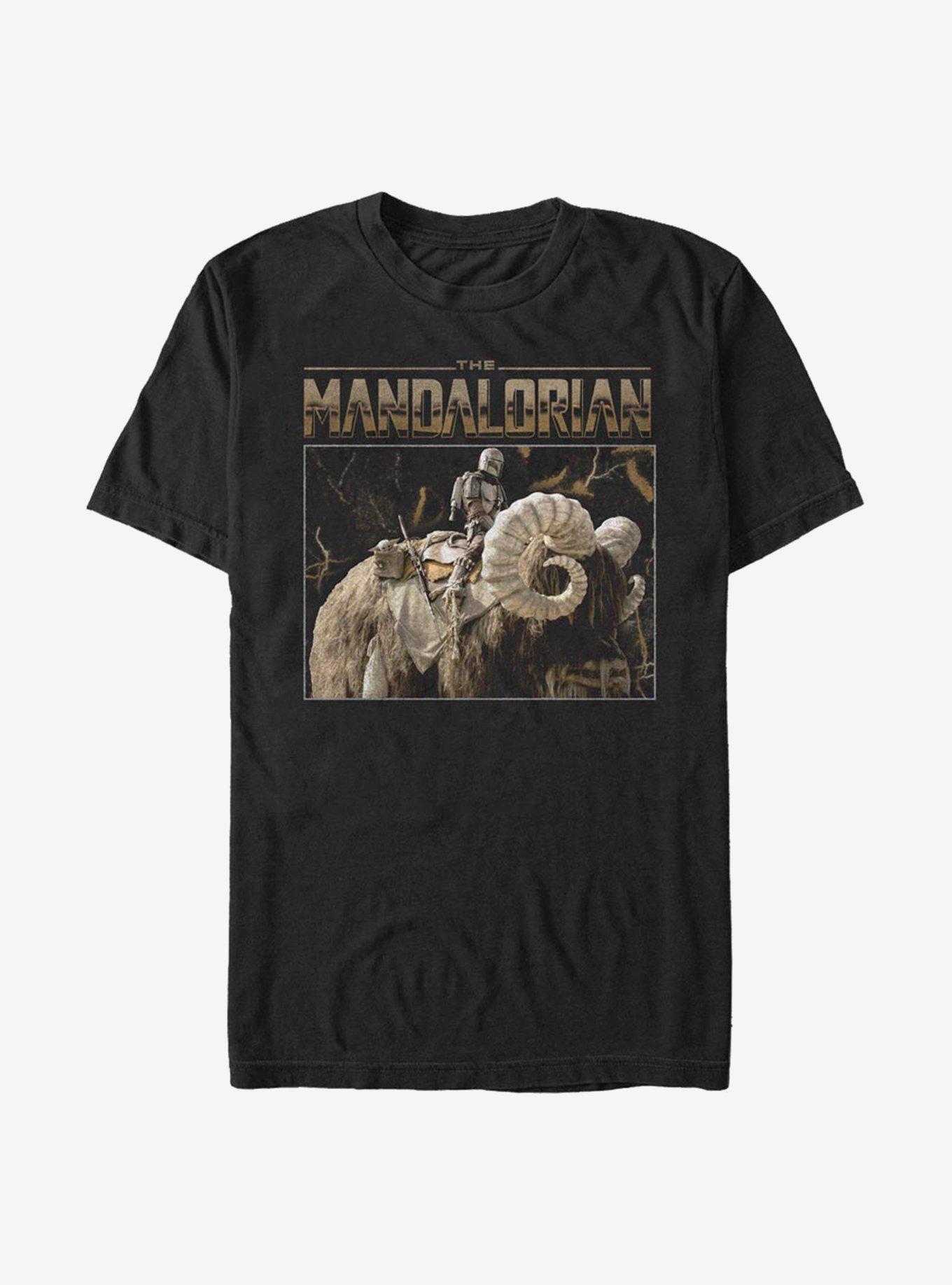 Star Wars The Mandalorian Bantha Ride T-Shirt - BLACK | Hot Topic