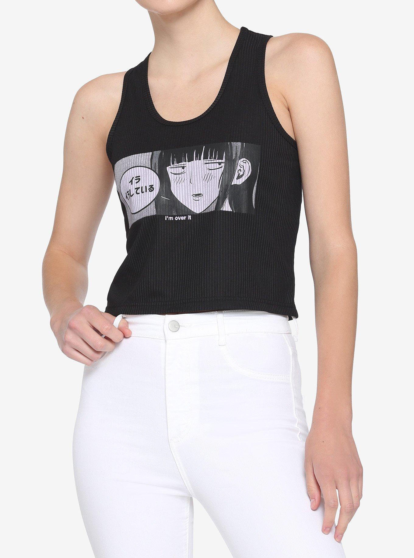 Over It Manga Girls Ribbed Tank Top | Hot Topic