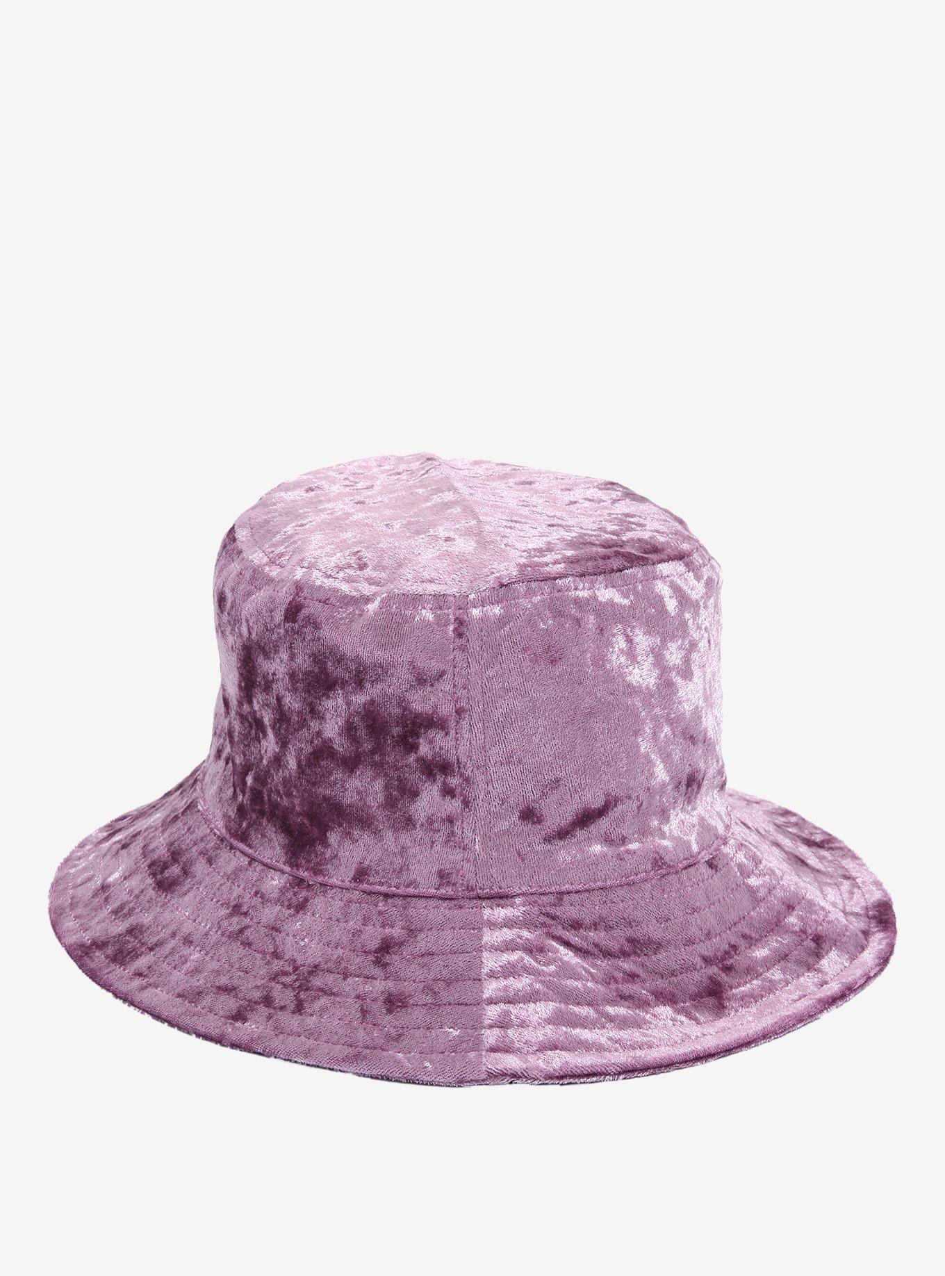 Lavender Crushed Velvet Bucket Hat | Hot Topic