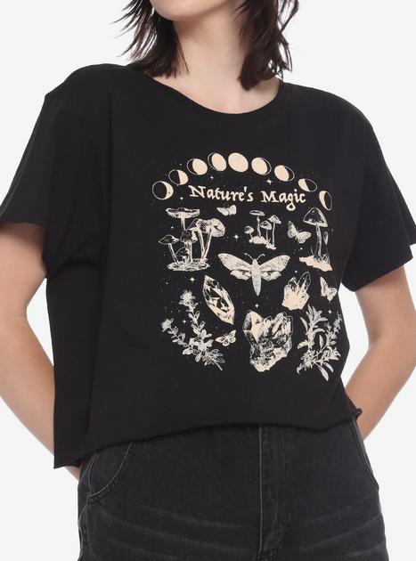Nature's Magic Girls Crop T-Shirt | Hot Topic