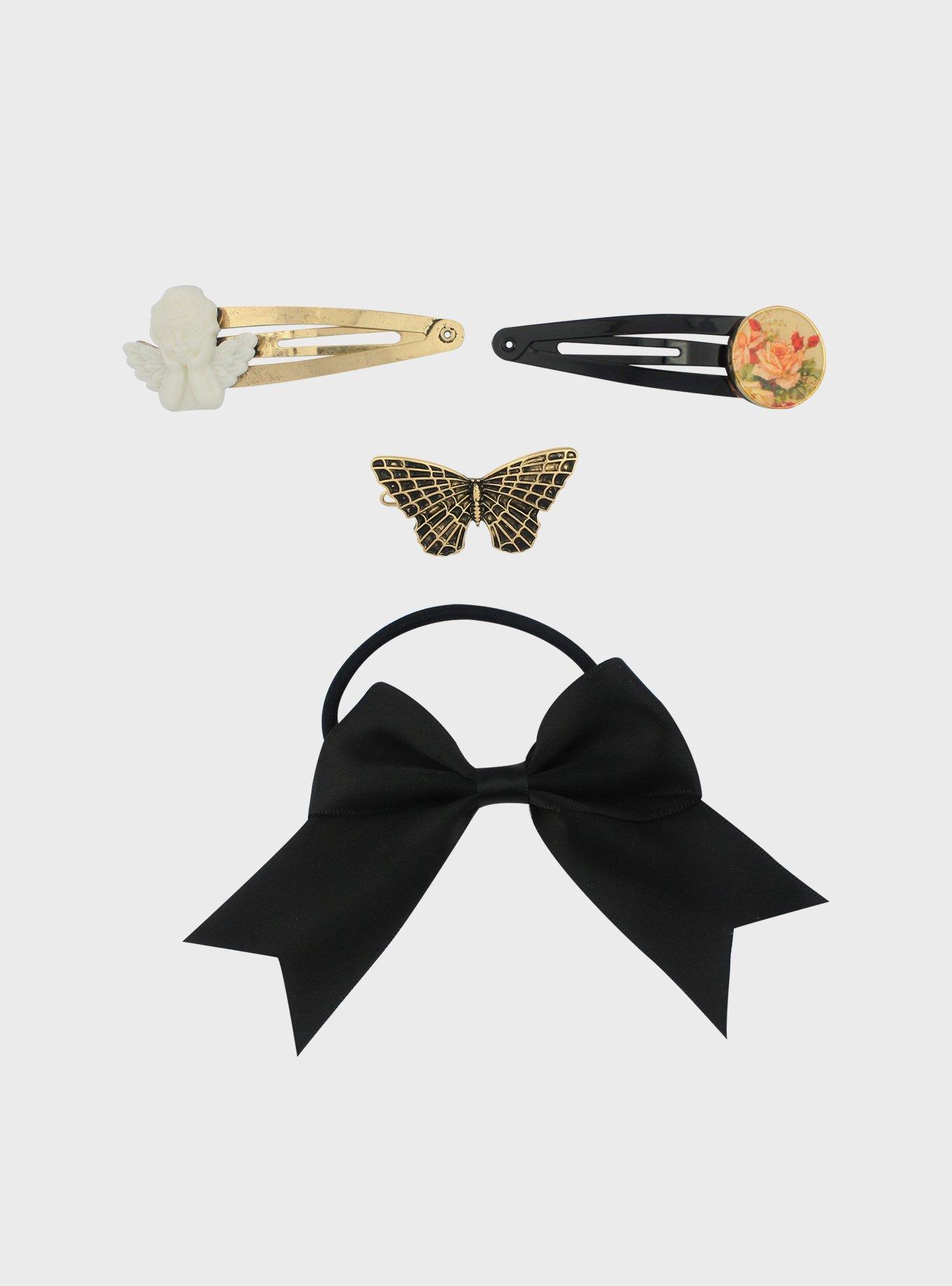 Angel Butterfly Bow Hair Accessory Set | Hot Topic