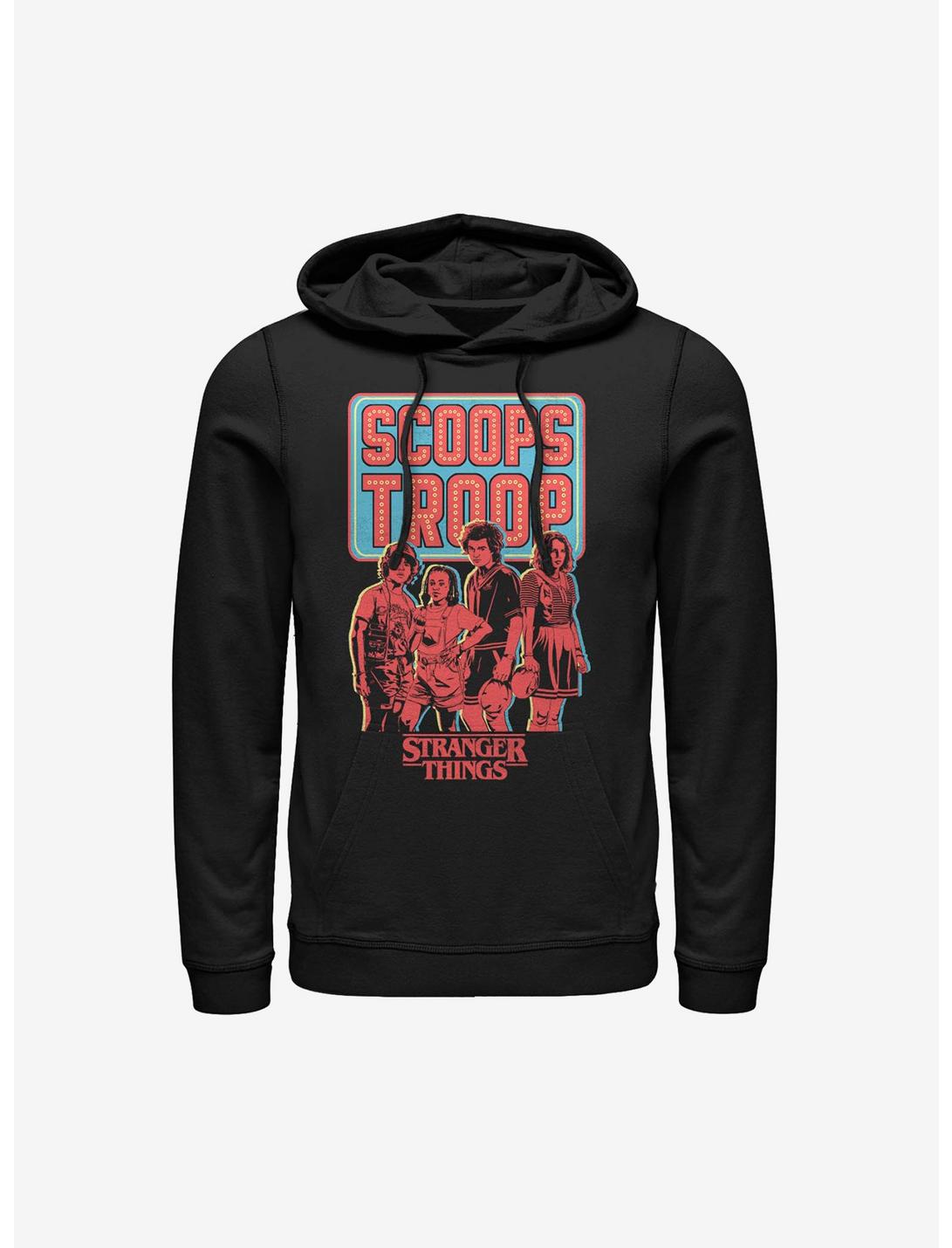 Stranger Things Scoop Troop Hoodie - BLACK | BoxLunch Stranger Things Scoop Troop Hoodie - BLACK | BoxLunch