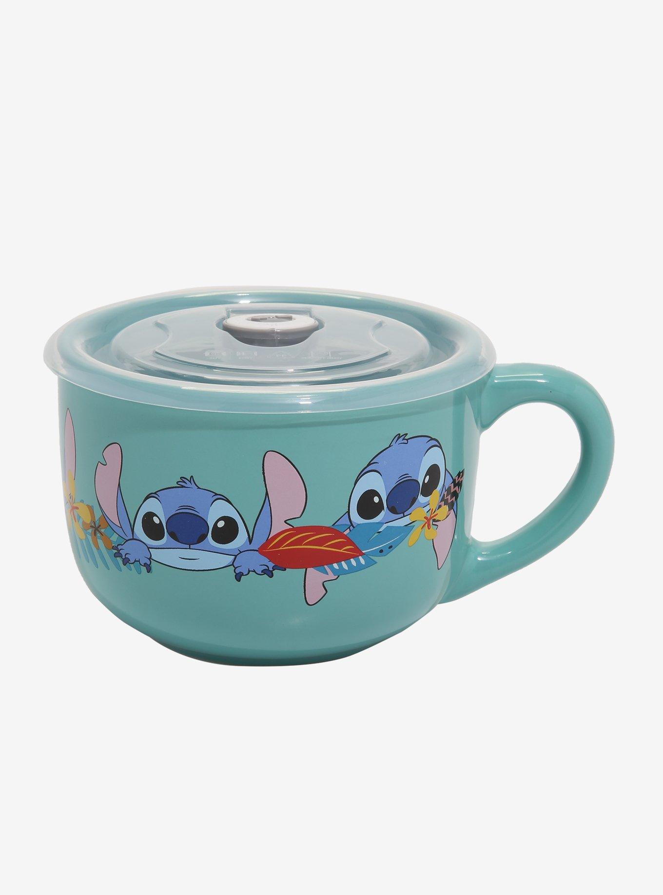 Disney Lilo & Stitch Tropical Stitch Soup Mug With Lid | Hot Topic
