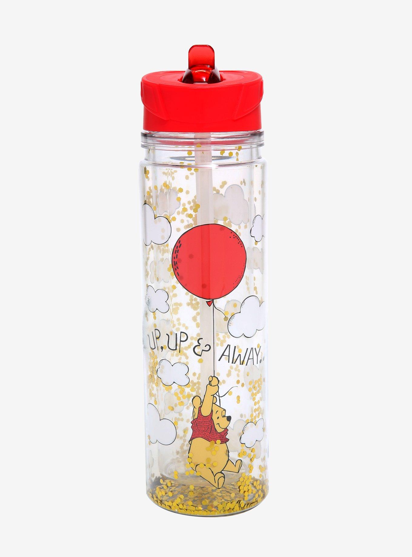 Disney Winnie The Pooh Balloon Glitter Water Bottle | Hot Topic