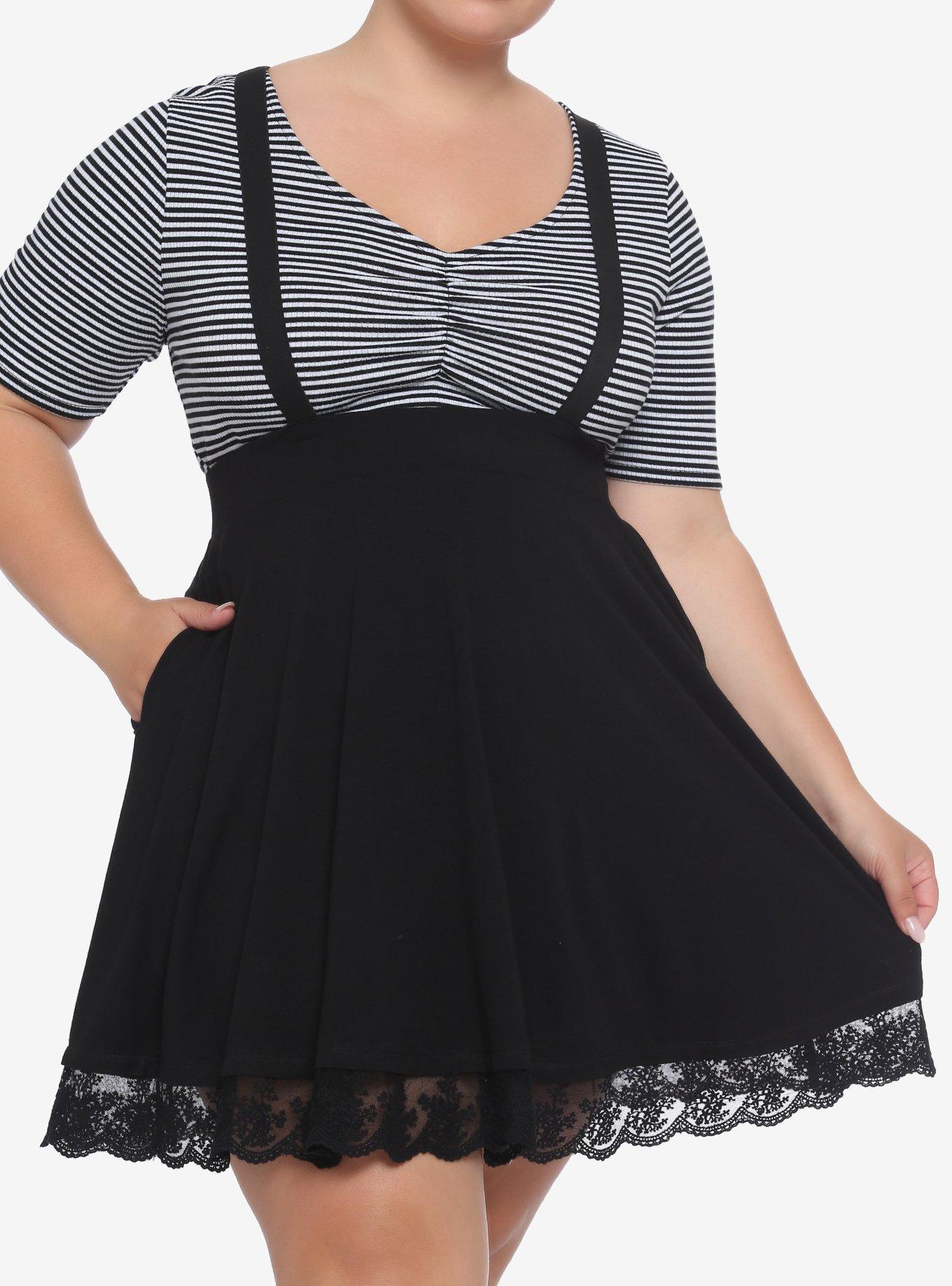Black Lace Suspender Skirt Plus Size Hot Topic
