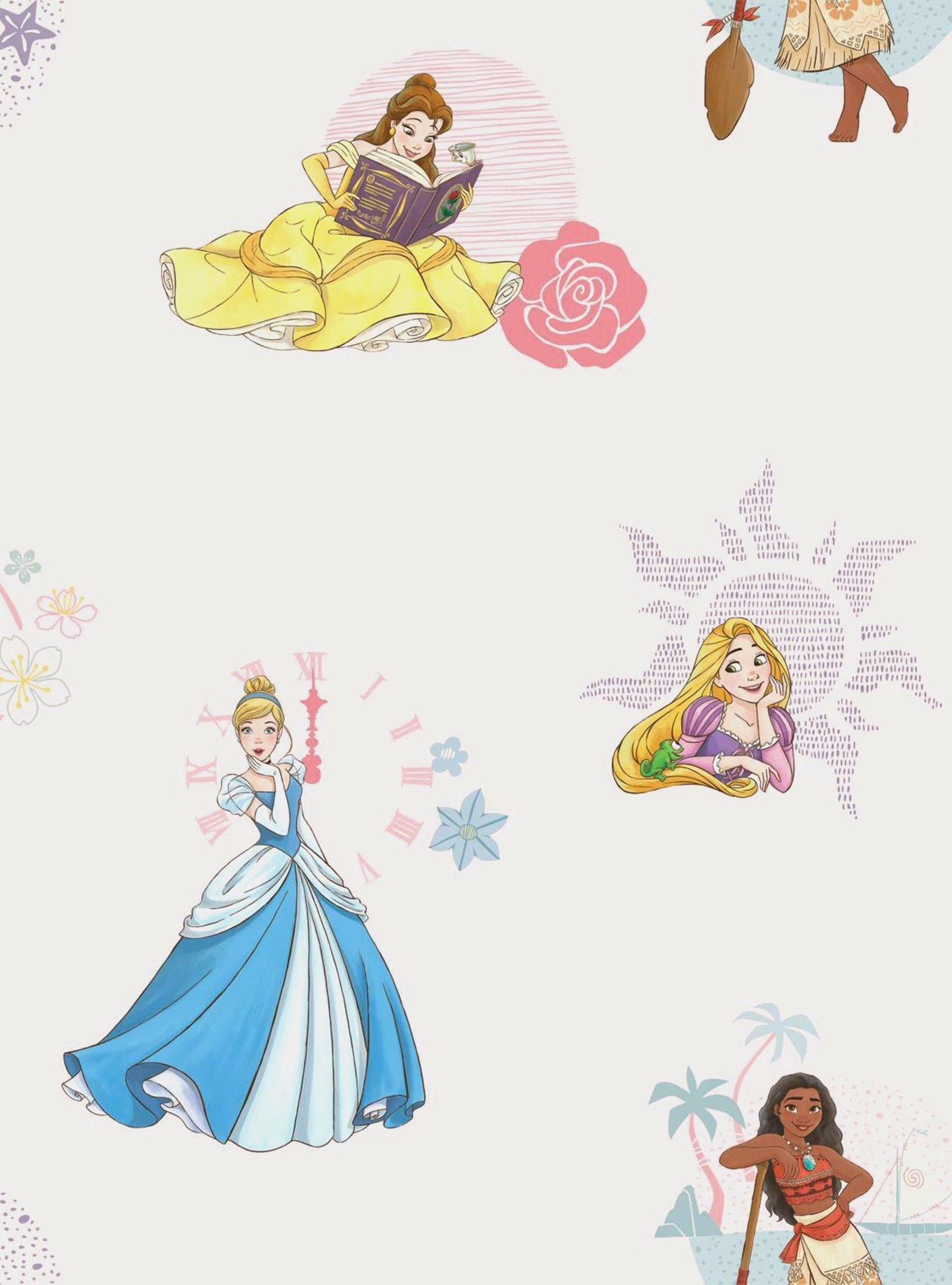 Disney Princesses Pink And Blue Power Peel & Stick Wallpaper | Hot Topic