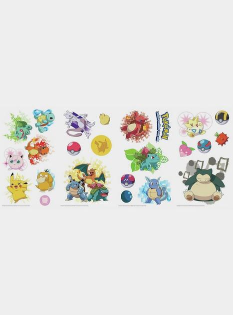 Pokémon Iconic Peel And Stick Wall Decals | Hot Topic