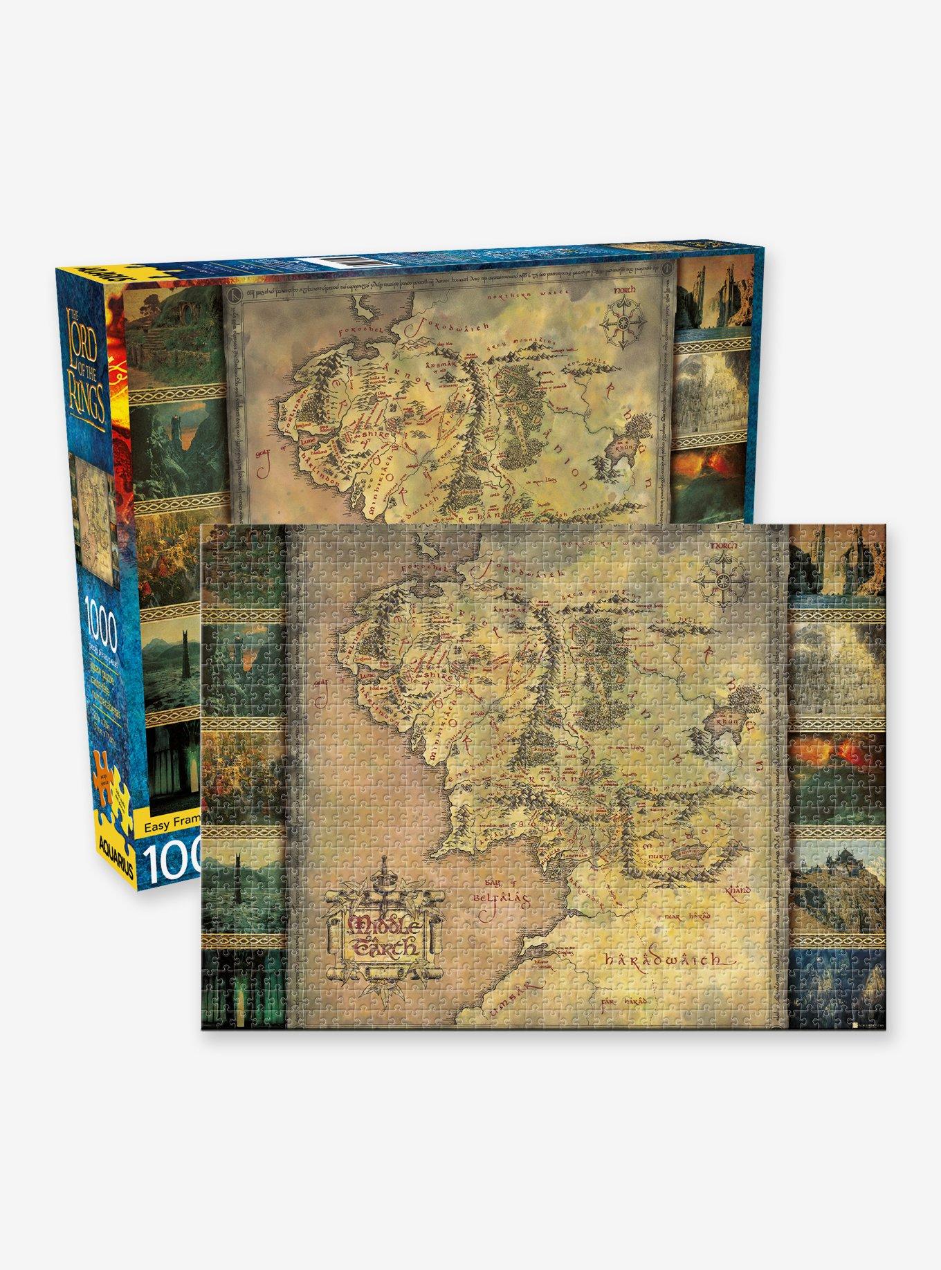 The Lord of the Rings Middle-Earth Map 1000 Piece Puzzle | BoxLunch