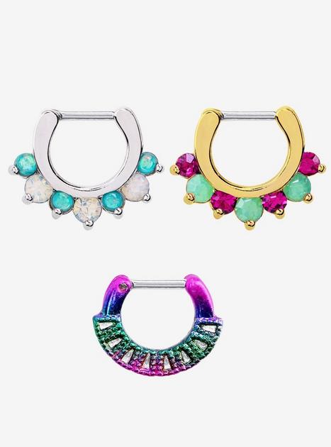 Rainbow Opalite Septum 3 Pack | Hot Topic