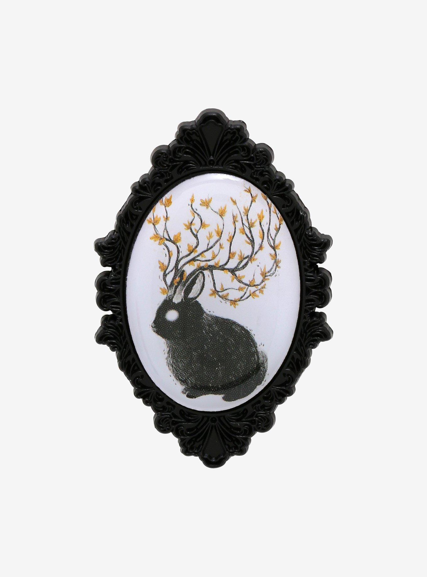 Jackalope Leaves Enamel Pin By Guild Of Calamity | Hot Topic