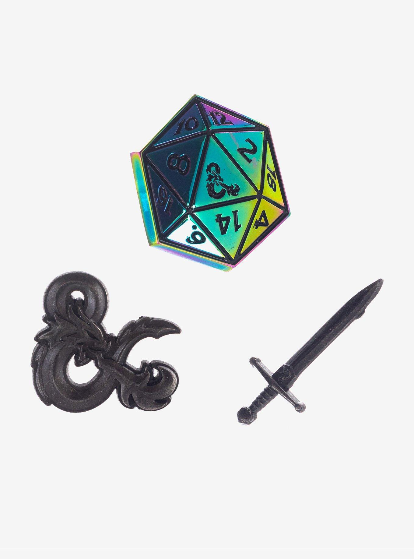 Dungeons & Dragons D20 Sword Enamel Pin Set | Her Universe