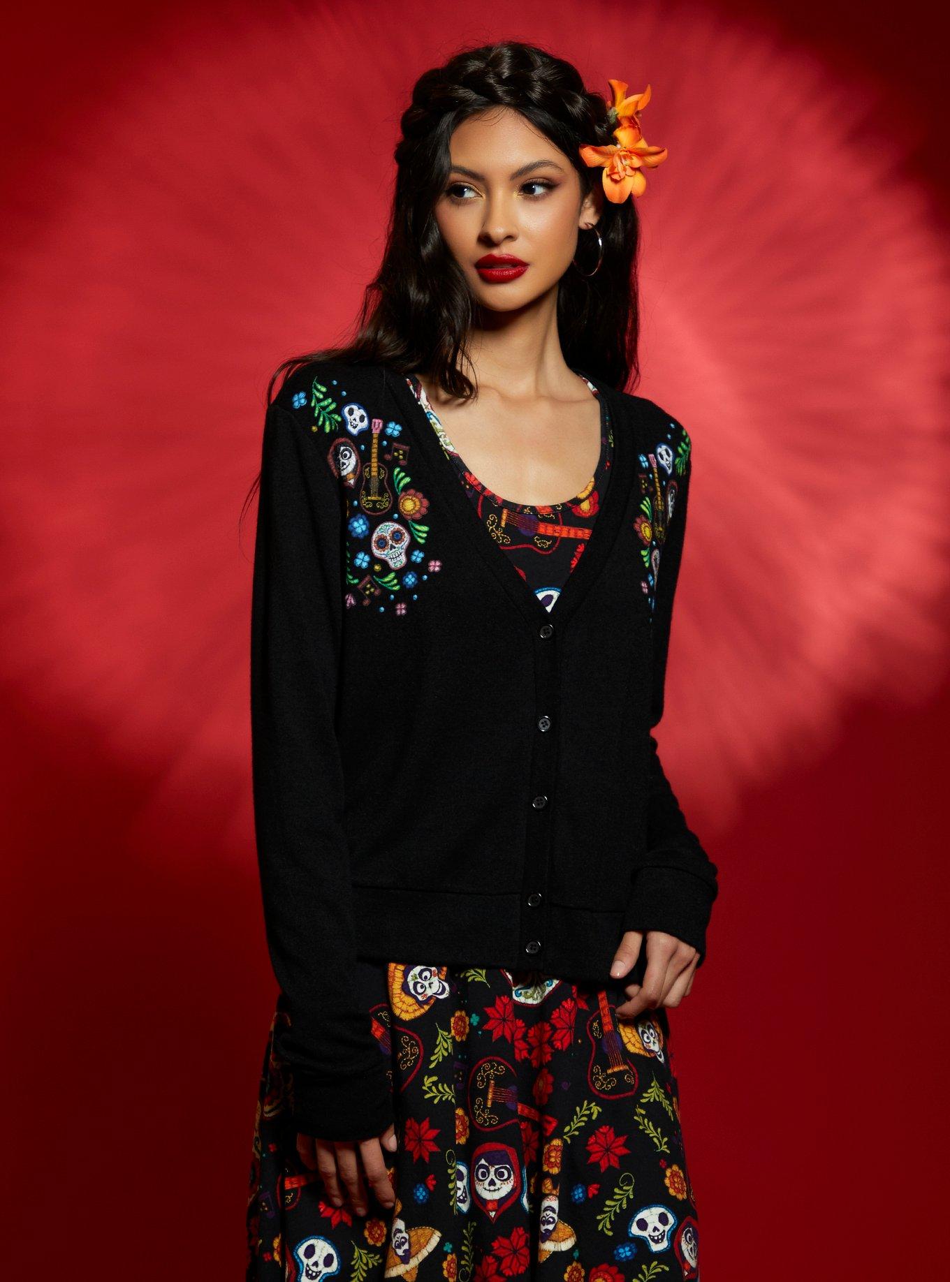 Disney Pixar Coco Floral Girls Cardigan