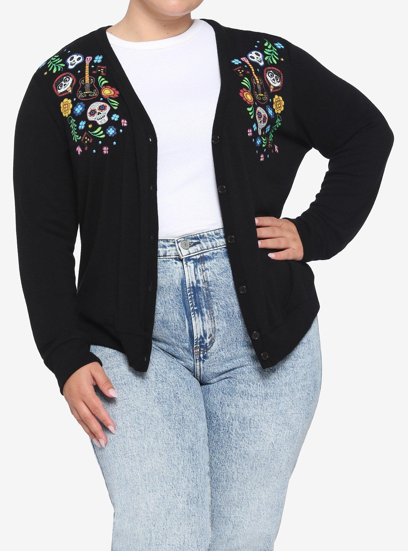 Disney Pixar Coco Floral Girls Cardigan Plus Size | Hot Topic