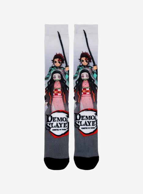 Demon Slayer: Kimetsu No Yaiba Tanjiro & Nezuko Crew Socks | Hot Topic