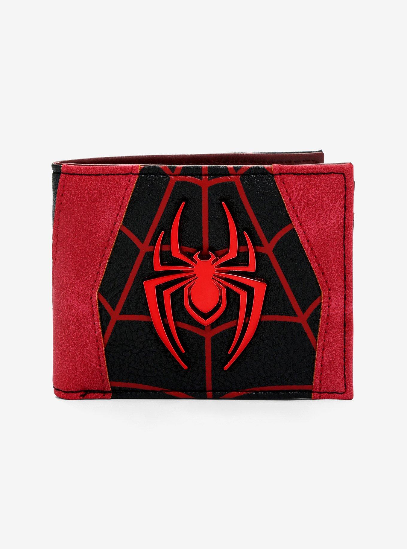 Marvel Spider-Man Miles Morales Spider Logo Bifold Wallet - BoxLunch ...