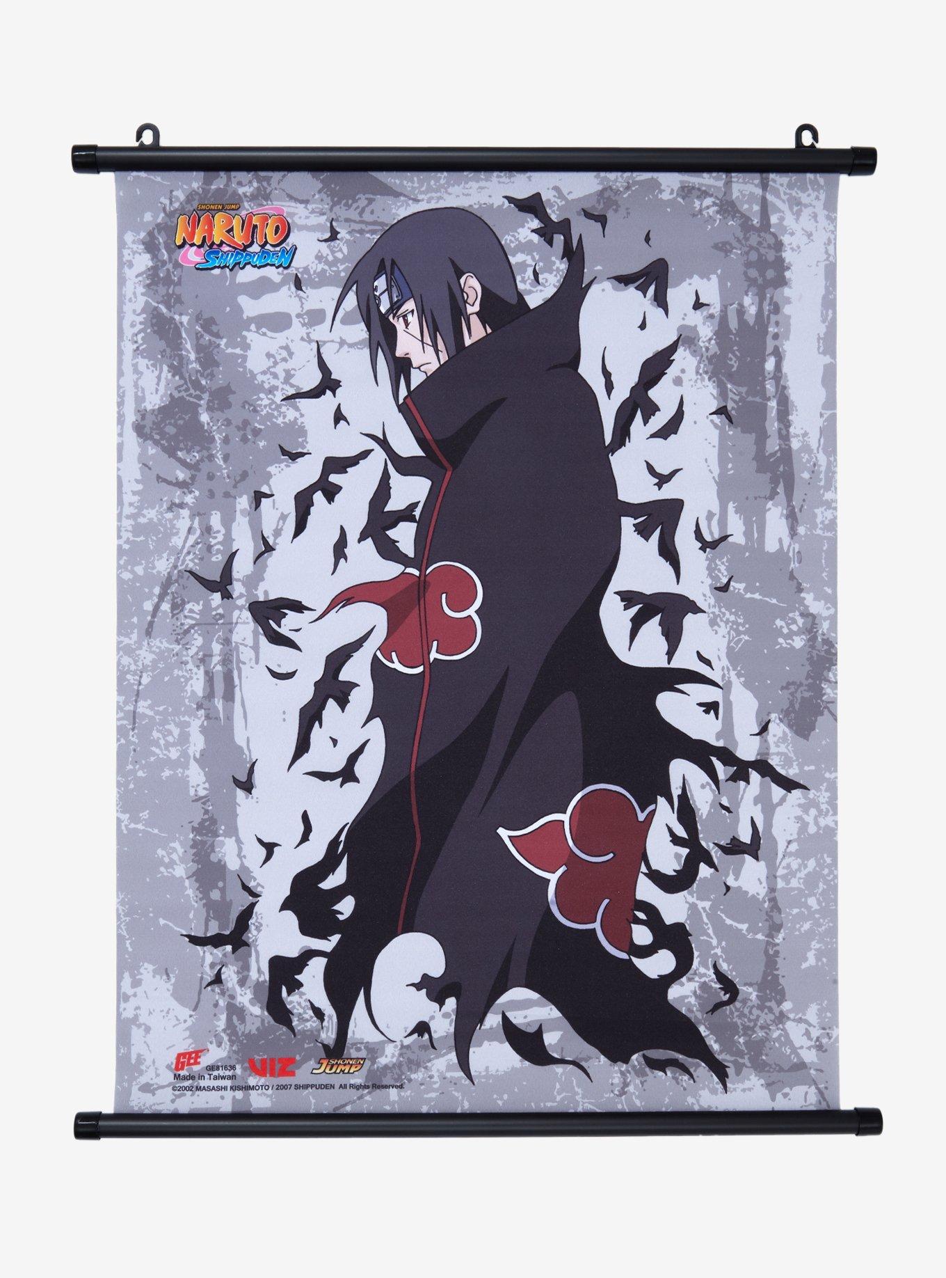 Naruto Shippuden Itachi Akatsuki Scroll Wall Art | Hot Topic