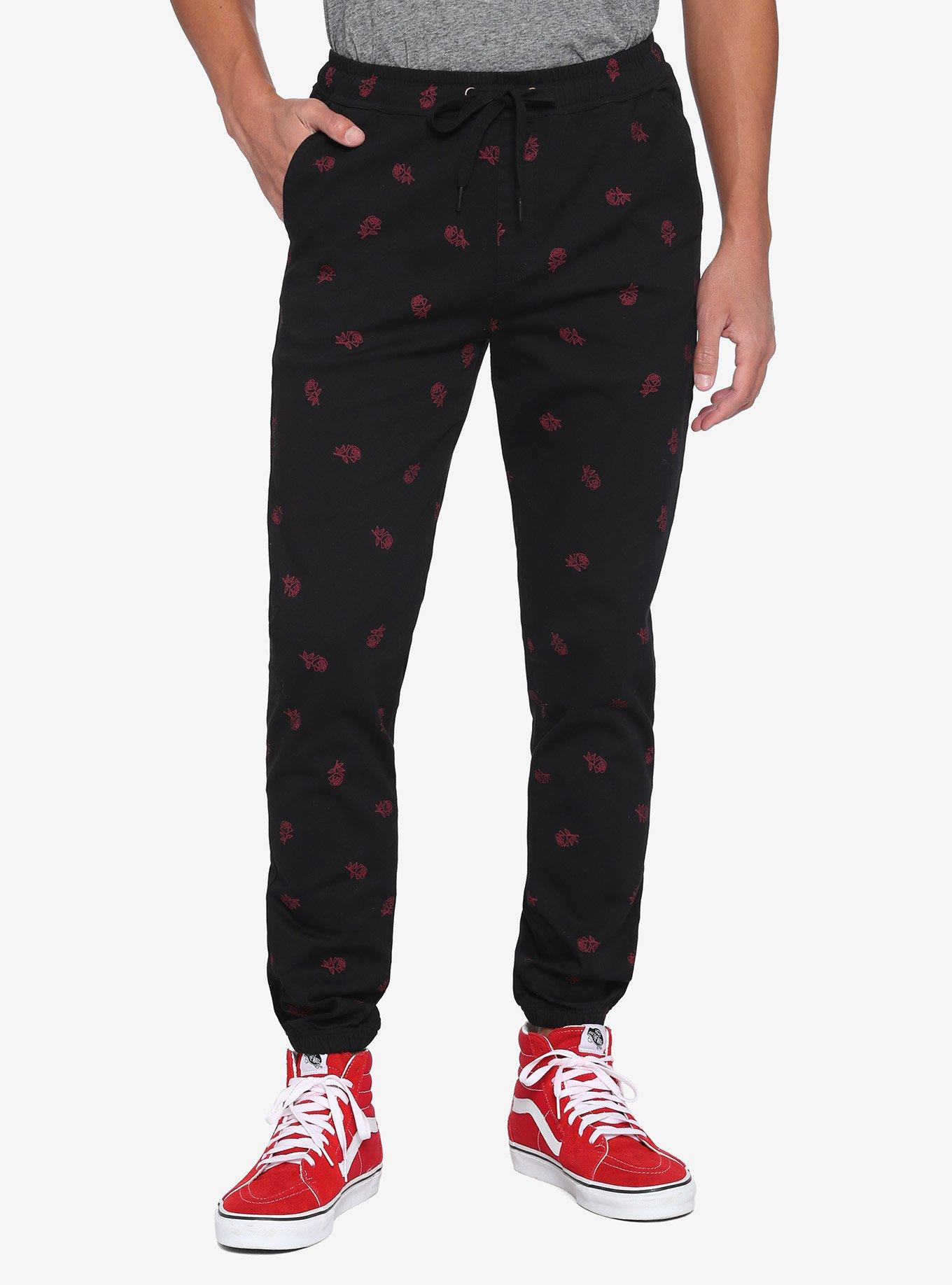 Red Rose Jogger Pants | Hot Topic