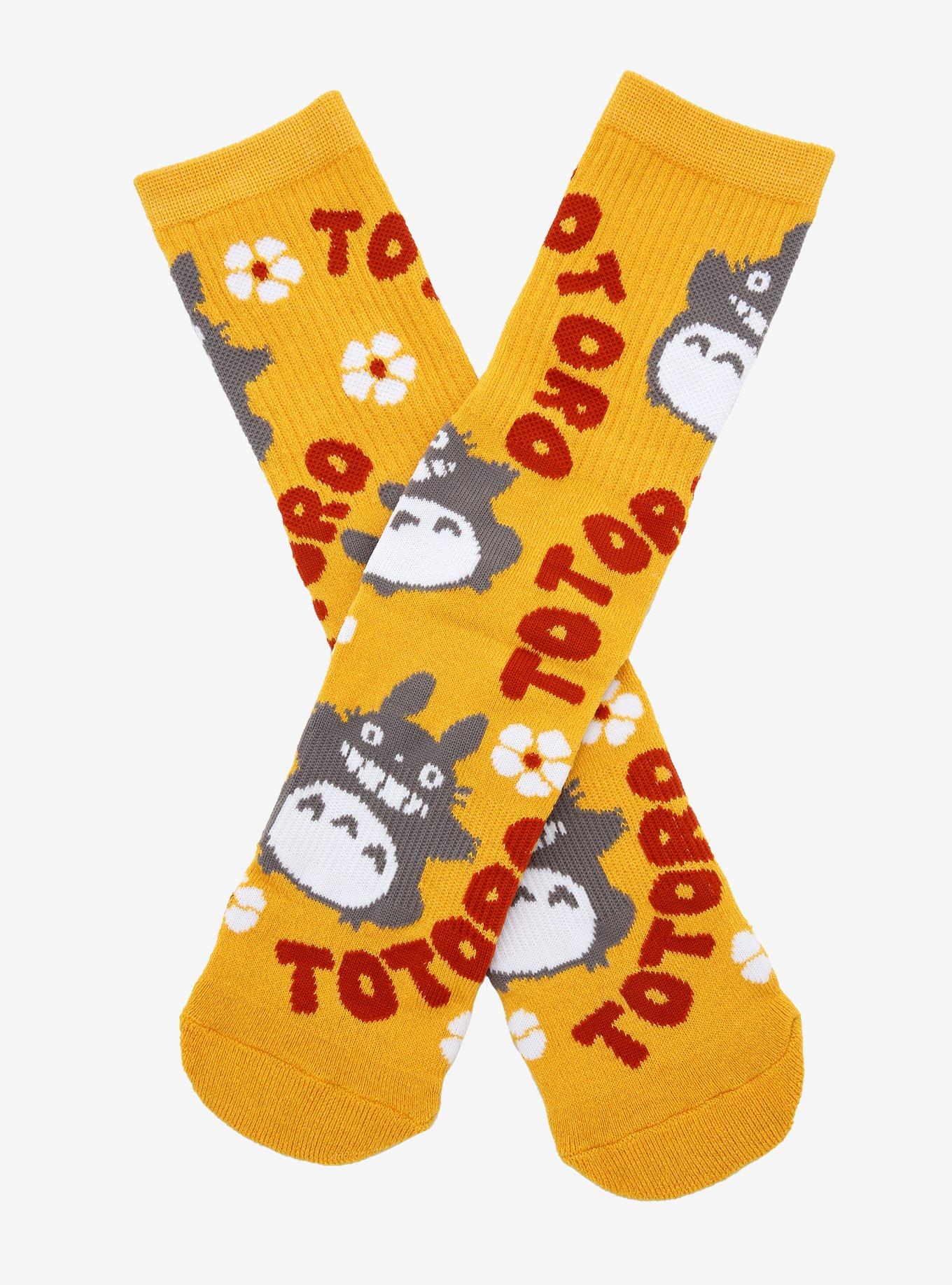 Studio Ghibli My Neighbor Totoro Floral Crew Socks - BoxLunch Exclusive ...