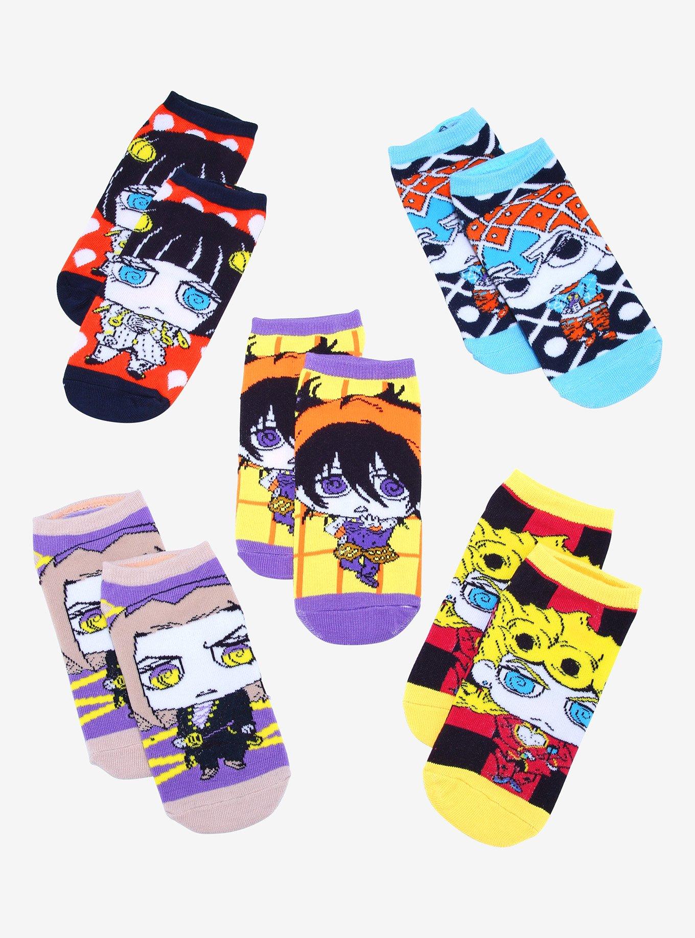 JoJo's Bizarre Adventure Passione Gang Chibi Ankle Sock Set - BoxLunch ...