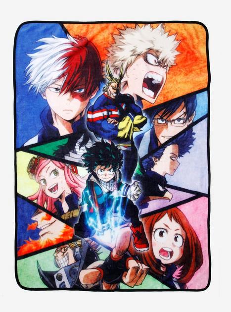 My Hero Academia Character Panels Throw | BoxLunch