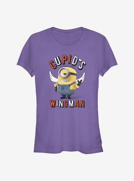Minions Cupid's Wingman Girls T-Shirt - PURPLE | Hot Topic