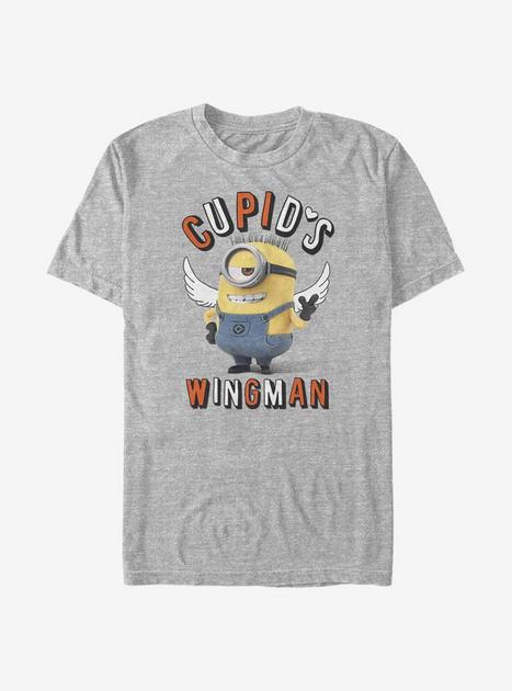 Minions Cupid's Wingman T-Shirt - GREY | Hot Topic