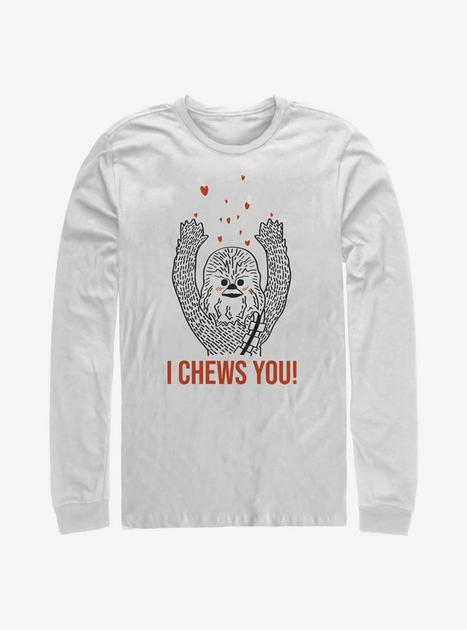 Star Wars I Chews You Chewie Long-Sleeve T-Shirt - WHITE | Hot Topic