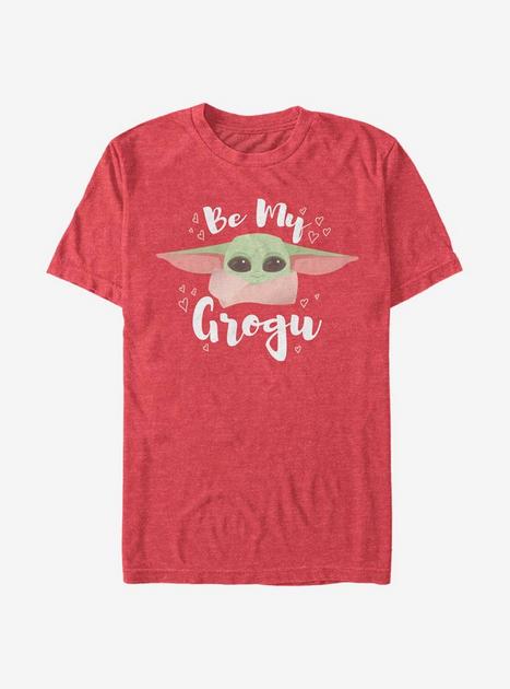 Star Wars The Mandalorian Be My Grogu T-Shirt - RED | Hot Topic