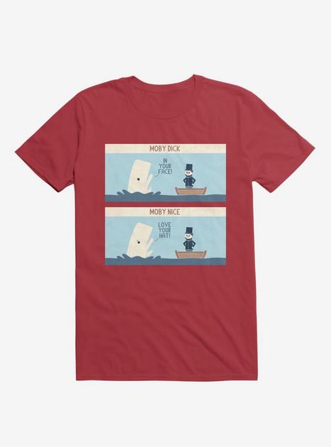 Moby Dick Moby Nice Red T-Shirt - RED | Hot Topic