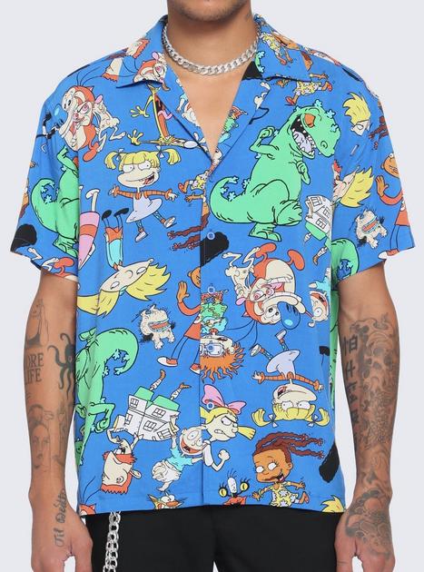 Nickelodeon '90s Characters Woven Button-Up | Hot Topic