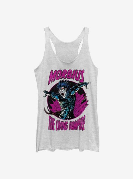 Marvel Morbius The Living Vampire Girls Tank - WHITE | Hot Topic
