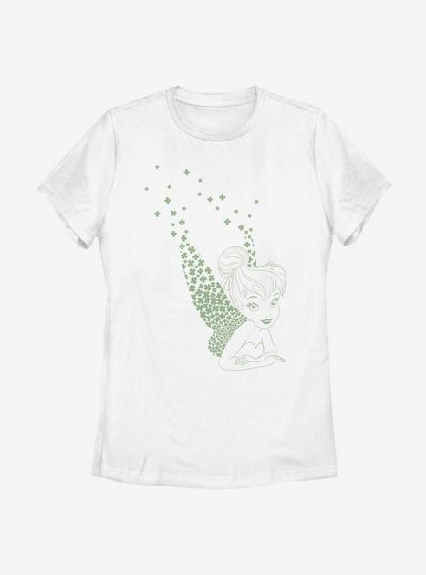Disney Tinker Bell Tink Clovers Womens T-Shirt - WHITE | BoxLunch