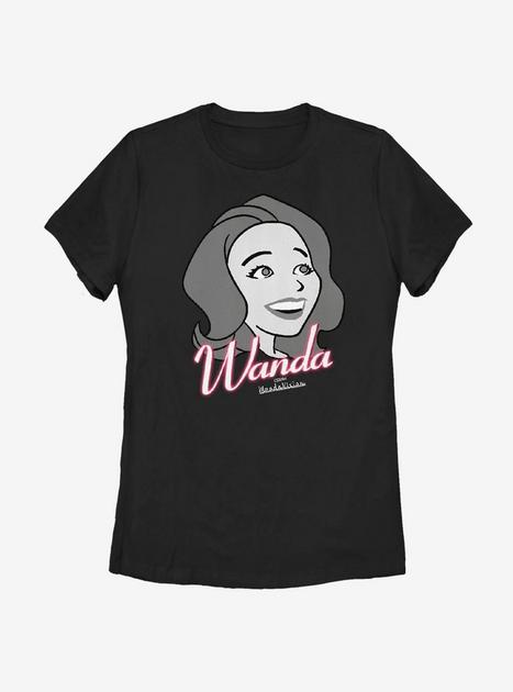 Marvel WandaVision Meet Wanda Womens T-Shirt - BLACK | BoxLunch