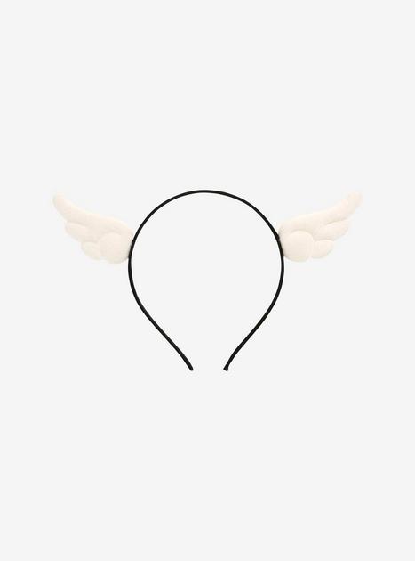 Fuzzy Angel Wing Headband | Hot Topic