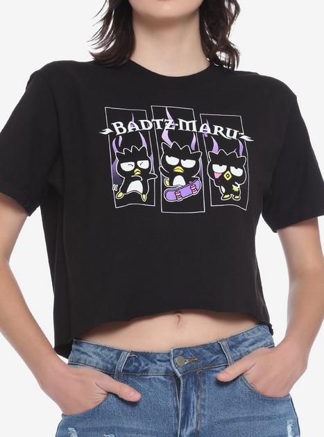 Badtz-Maru Flame Girls Crop T-Shirt | Hot Topic