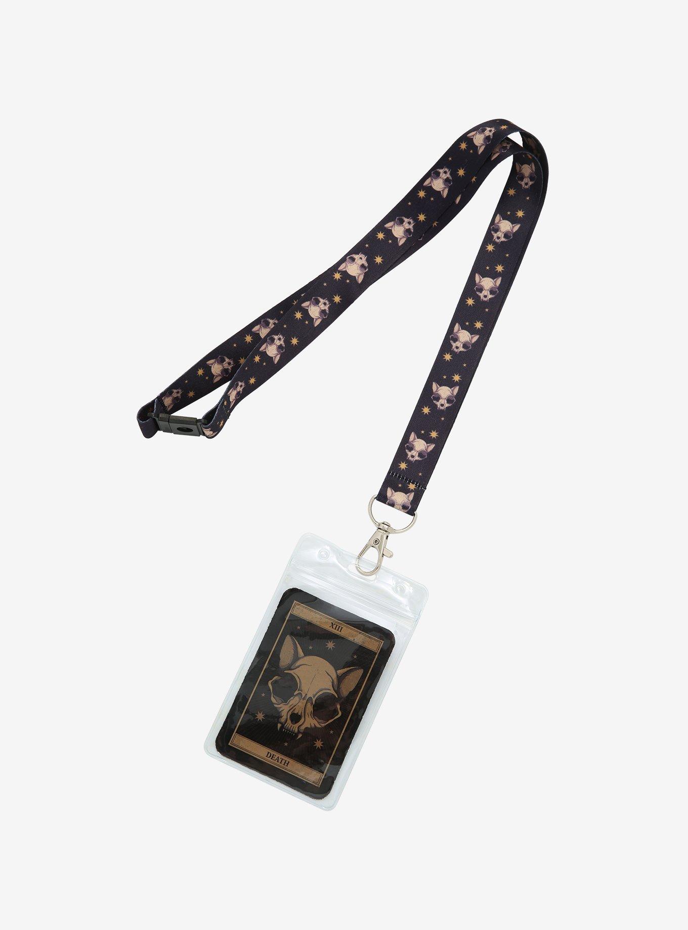 Cat Skull Death Tarot Lanyard | Hot Topic