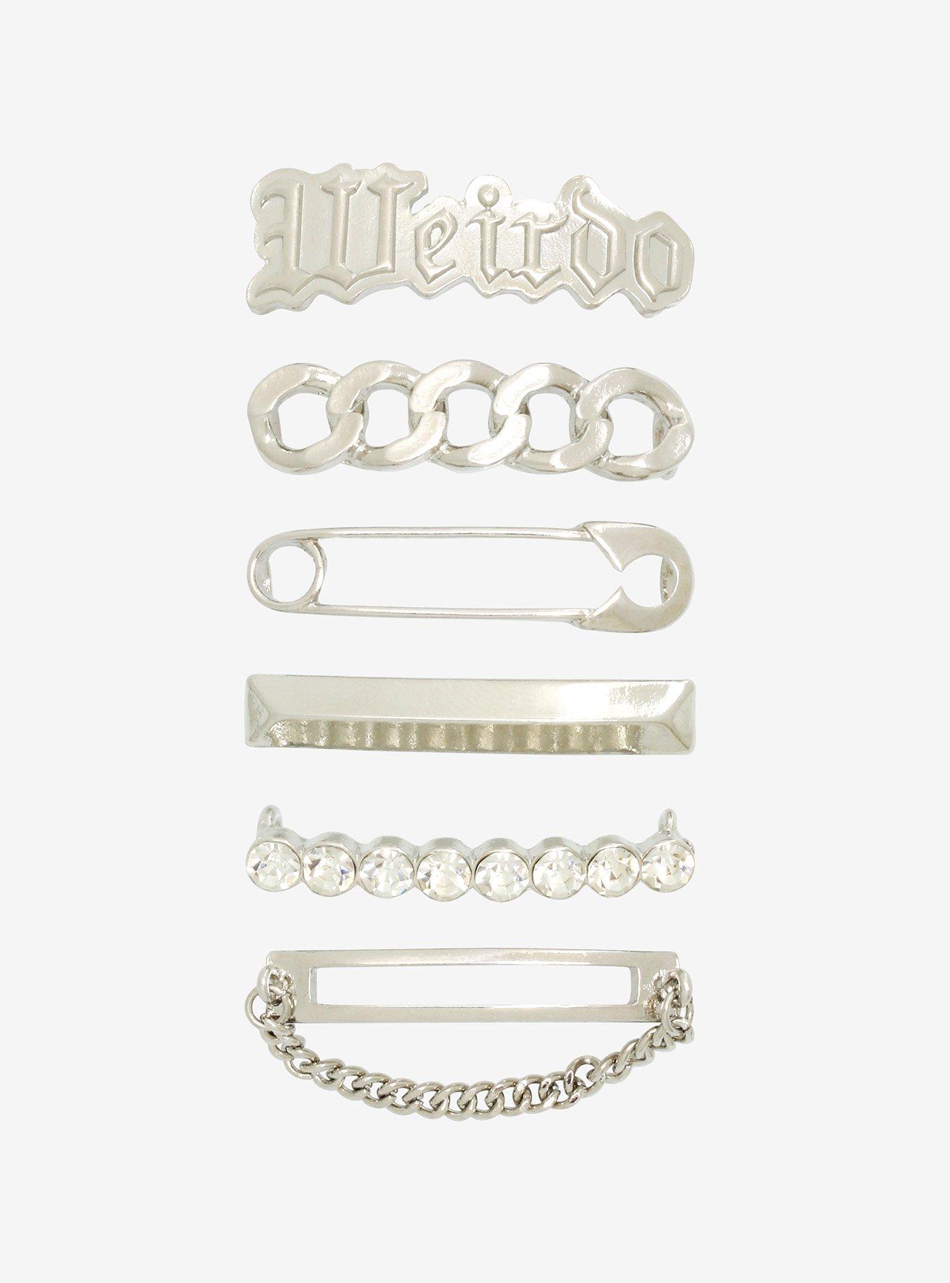 Weirdo Safety Pin Shoelace Charm Set | Hot Topic