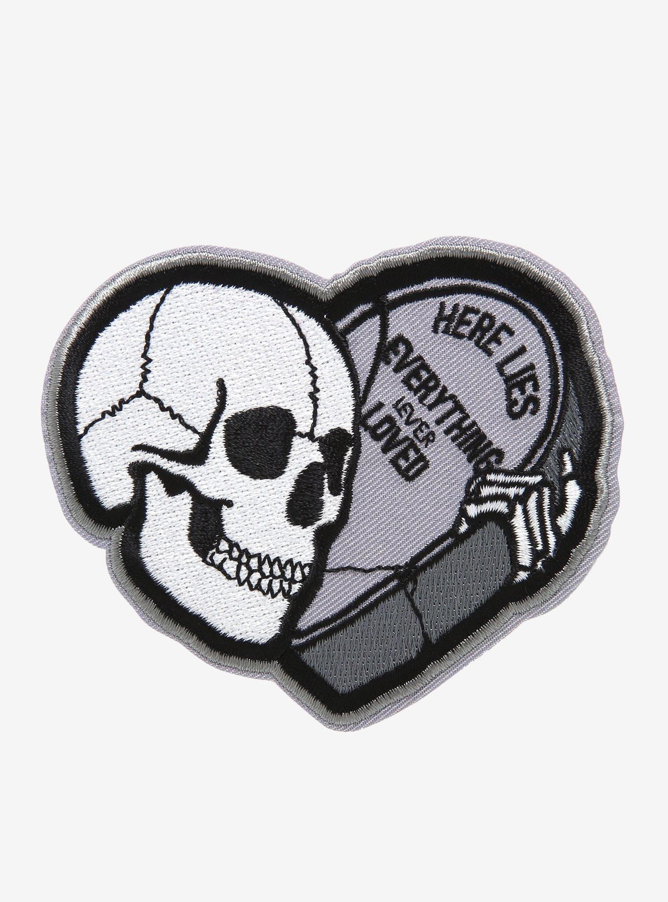 Skull Everything I Ever Loved Tombstone Patch By Dustin Wyatt Design ...