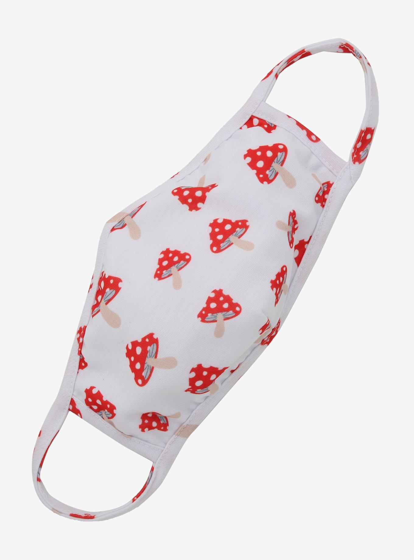 Red Mushroom Fashion Face Mask | Hot Topic