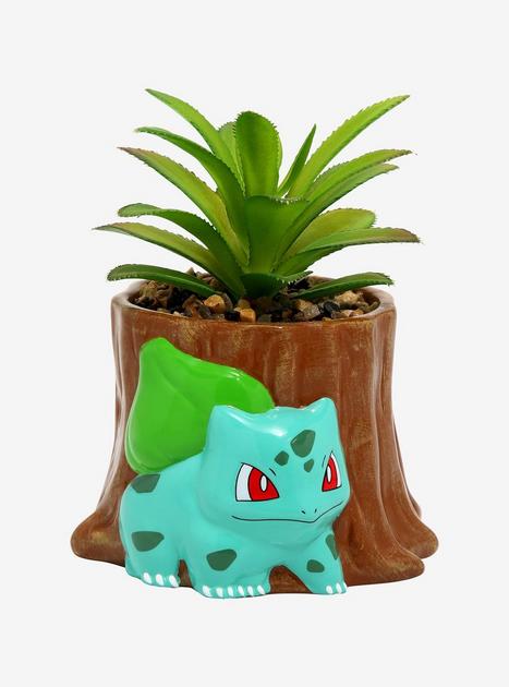 Pokemon Bulbasaur Tree Stump Faux Succulent Planter - BoxLunch ...
