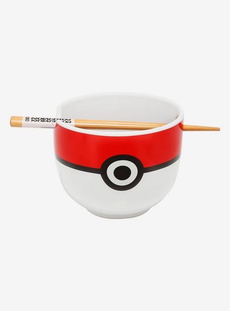 Pokemon Pokeball Ramen Bowl with Chopsticks | BoxLunch
