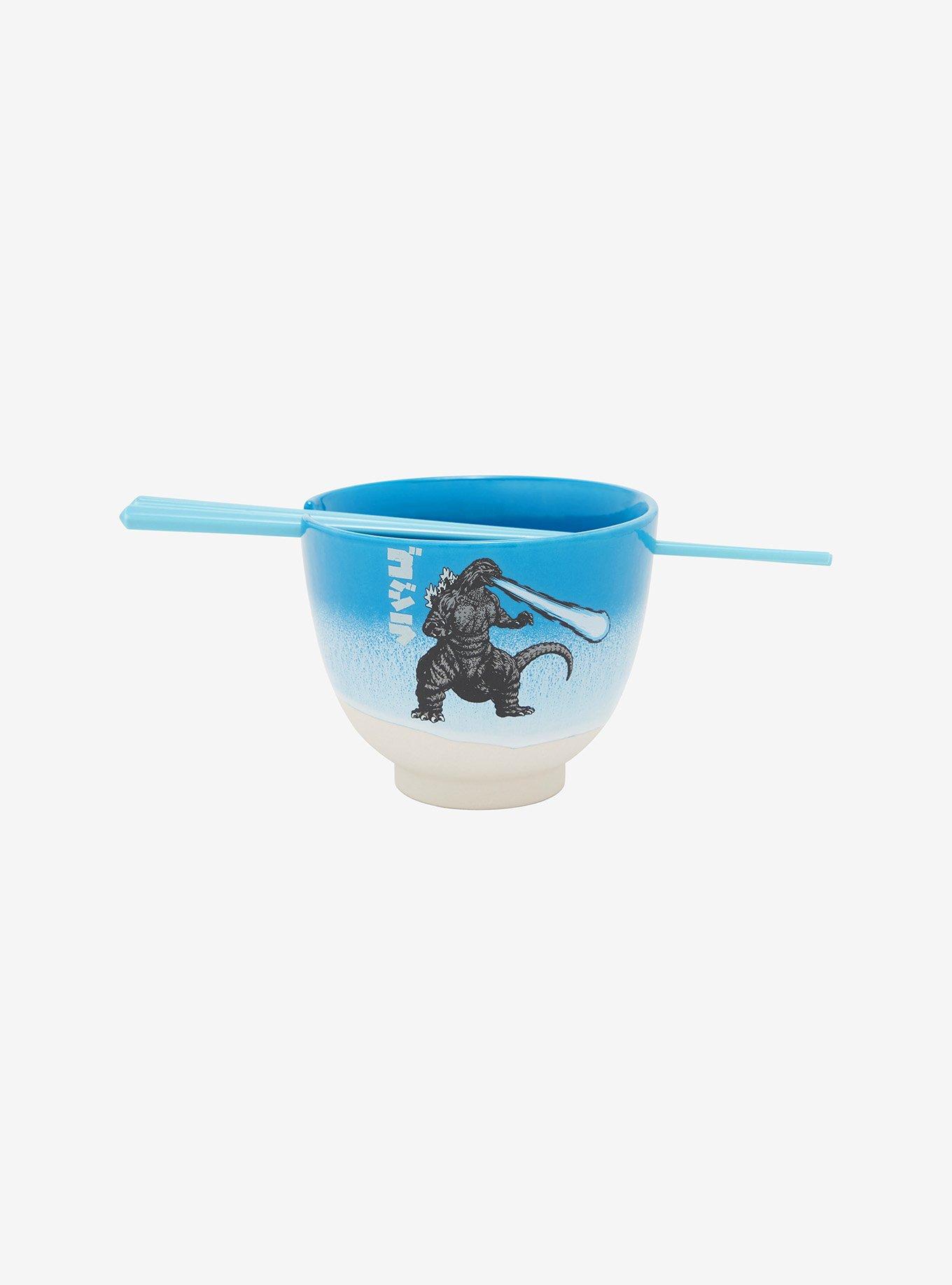 Godzilla Ramen Bowl With Chopsticks