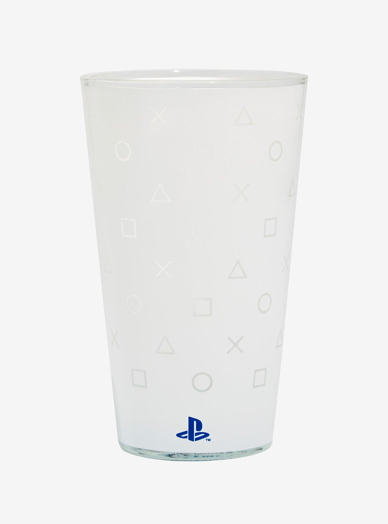 Sony PlayStation Shapes Frosted Pint Glass | BoxLunch
